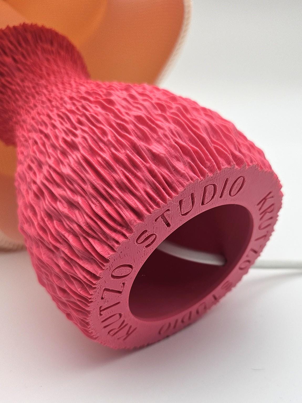 Tamar Lamp Pink - Ivory | Mushroom Table Lamp: Modern Ambient Lighting ...