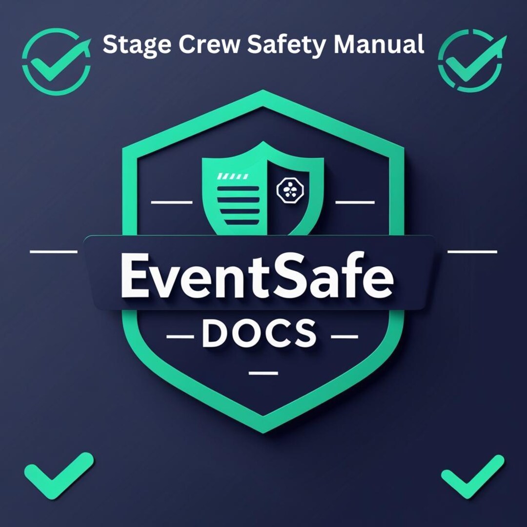 Stage Crew Safety Manual | Beginner Event Safety Guide | Editable ...