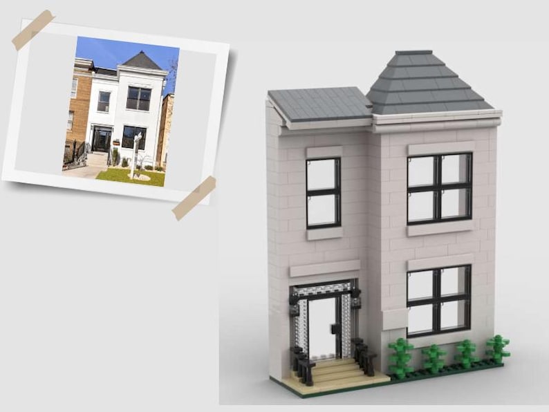 Custom LEGO® Home Facade Set | Personalized House Model | Housewarming ...