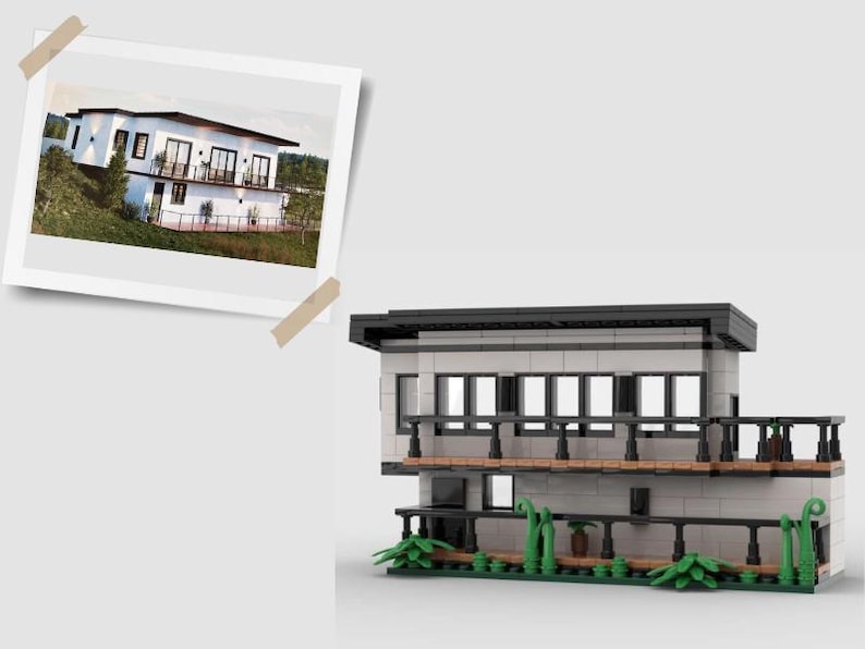 Custom LEGO® Home Facade Set | Personalized House Model | Housewarming ...