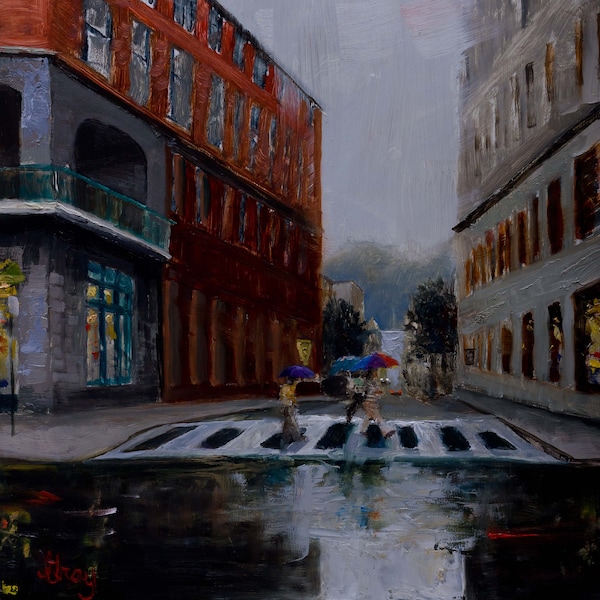 Rainy Painting - Etsy