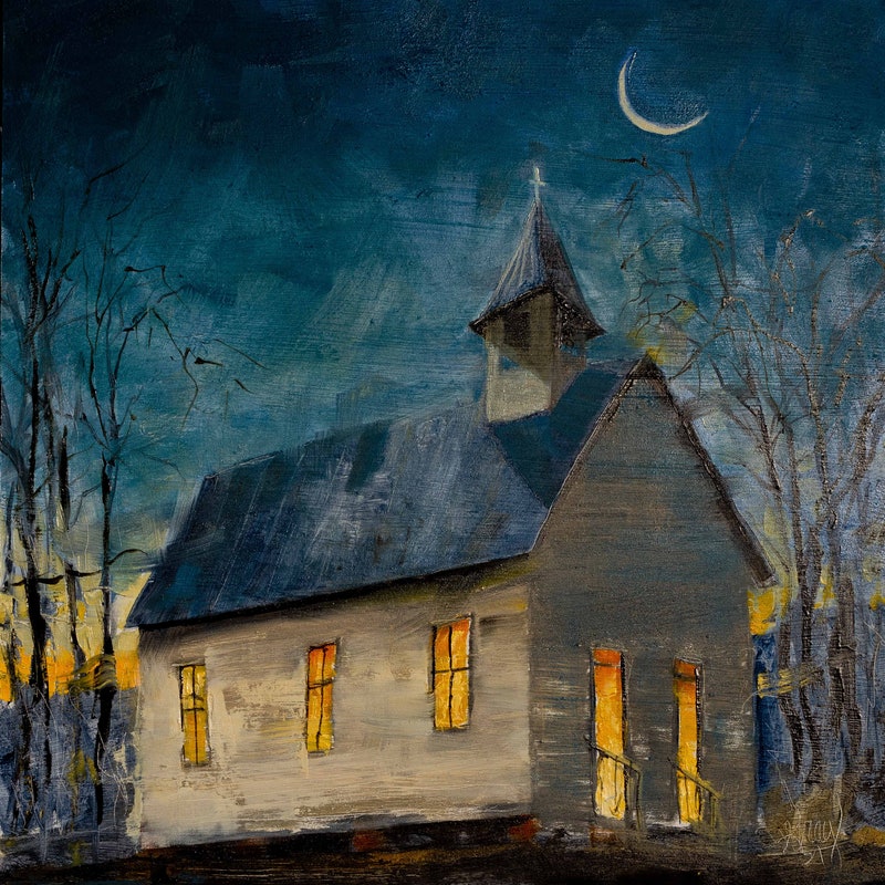 Church Paintings - Etsy