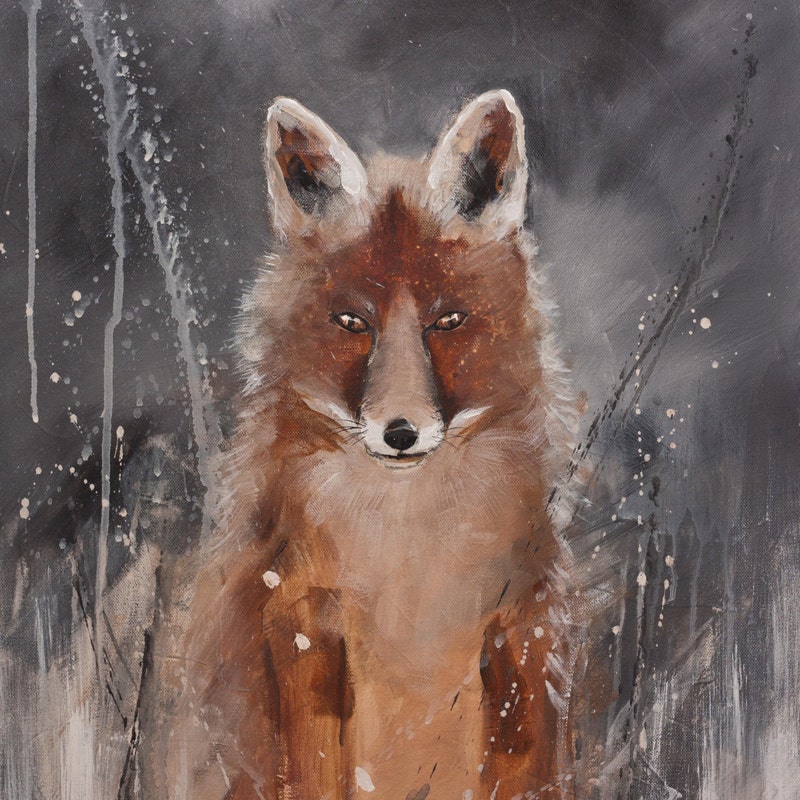 Fox Painting - Etsy