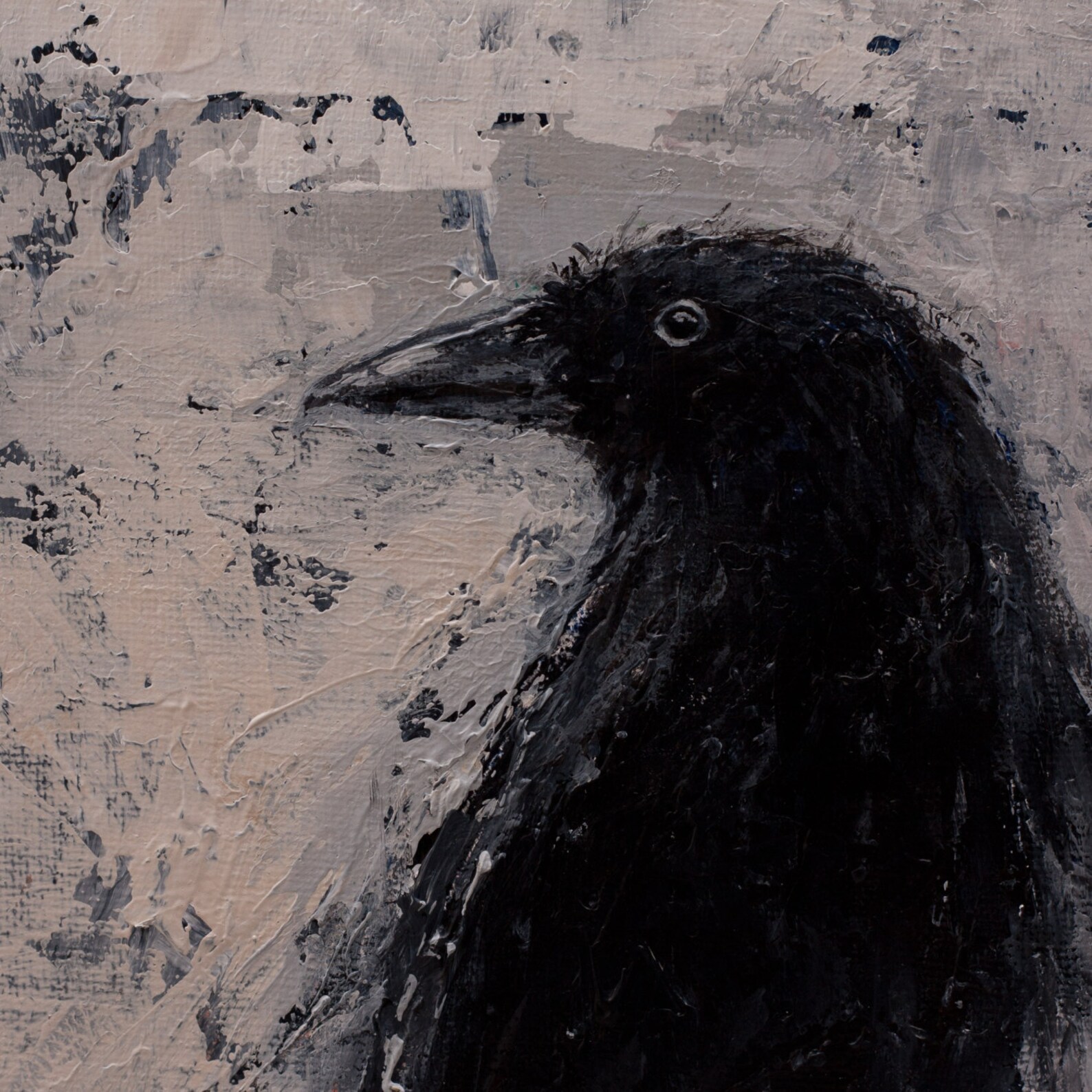 Edgar Alan Poe Gothic Crow Raven Giclee Print On Canvas Of The Original