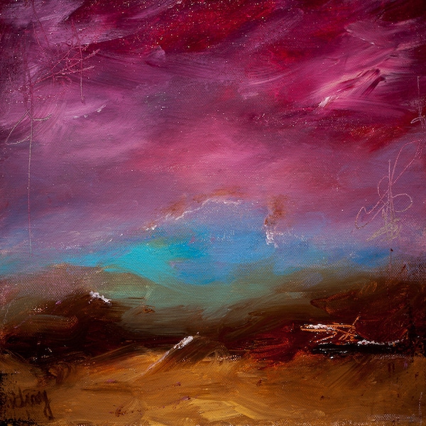 COW Expressionist Style Farm Animal Art on Canvas Giclee Print of the ...