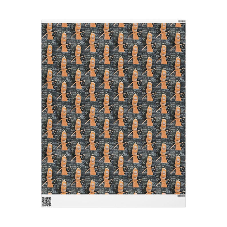 Marcus the Worm Wrapping Paper | Rigatoni Pasta Wrapping Paper | Robert ...