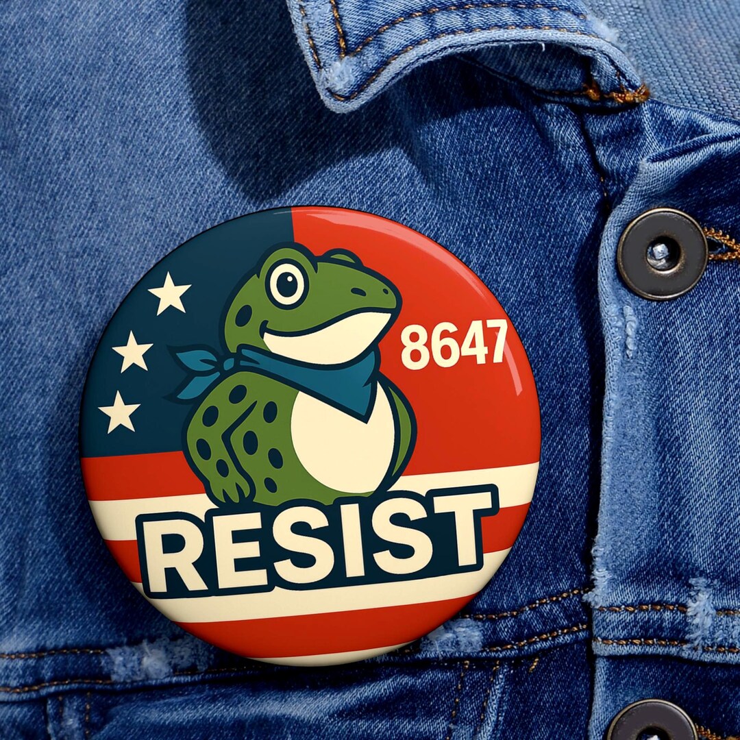 Portland Frog Pin | Anti Fascism Button | Portland Inflatable Protest ...
