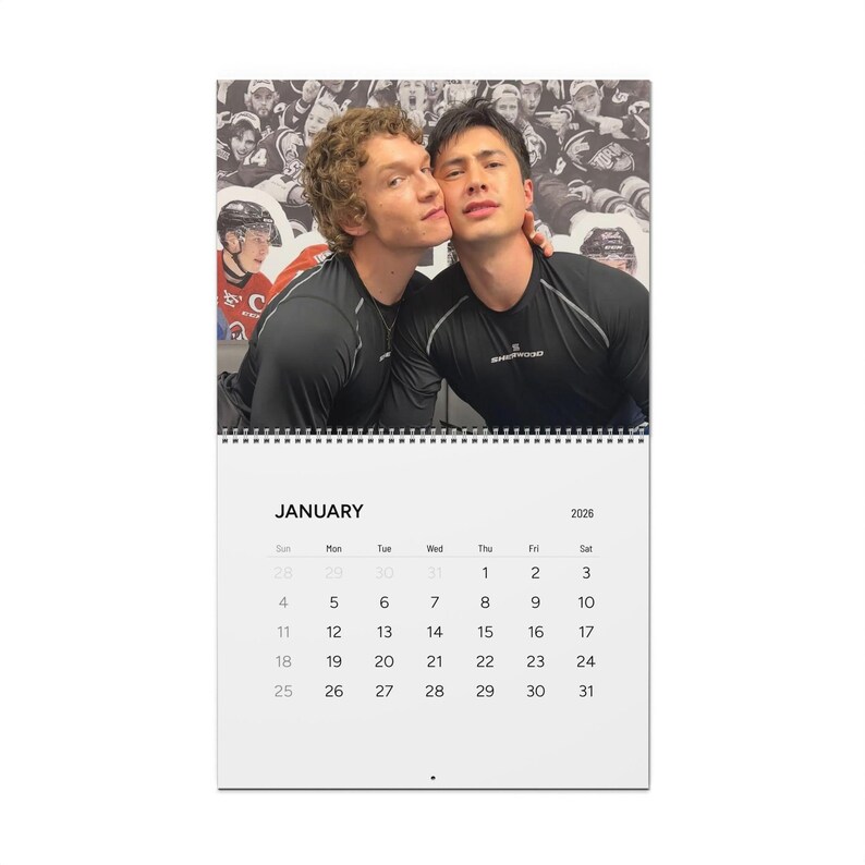 Heated Rivalry 2026 Calendar, Spicy Romance Photo Calendar, Male ...