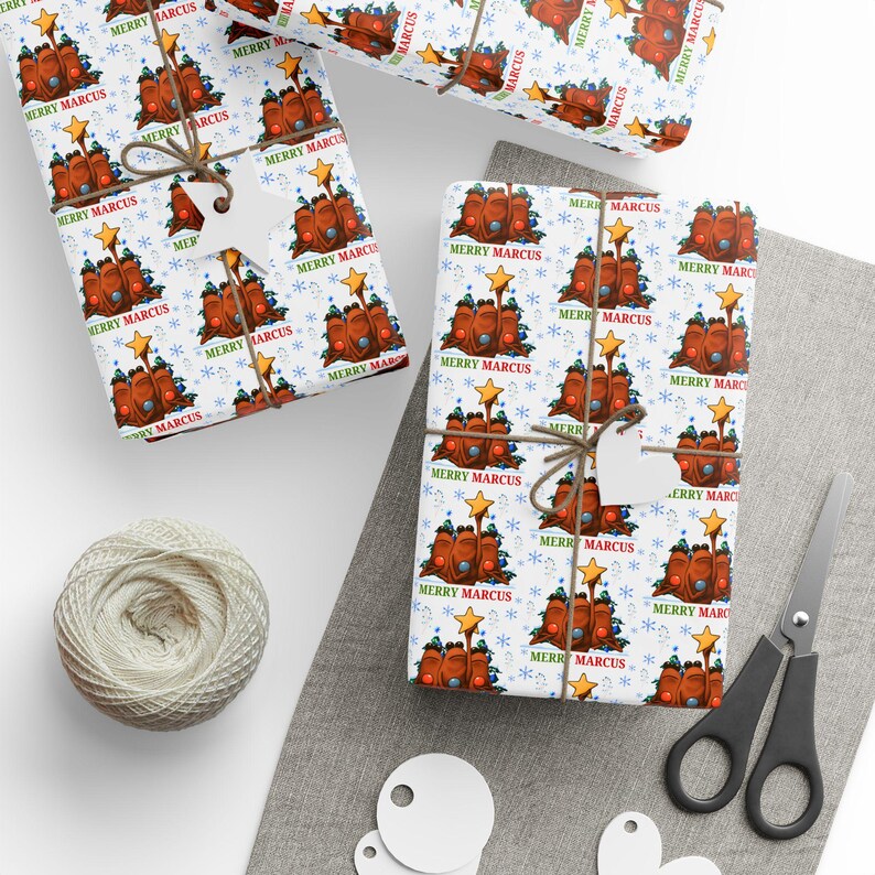 Marcus the Worm Wrapping Paper | Rigatoni Pasta Wrapping Paper | Robert ...