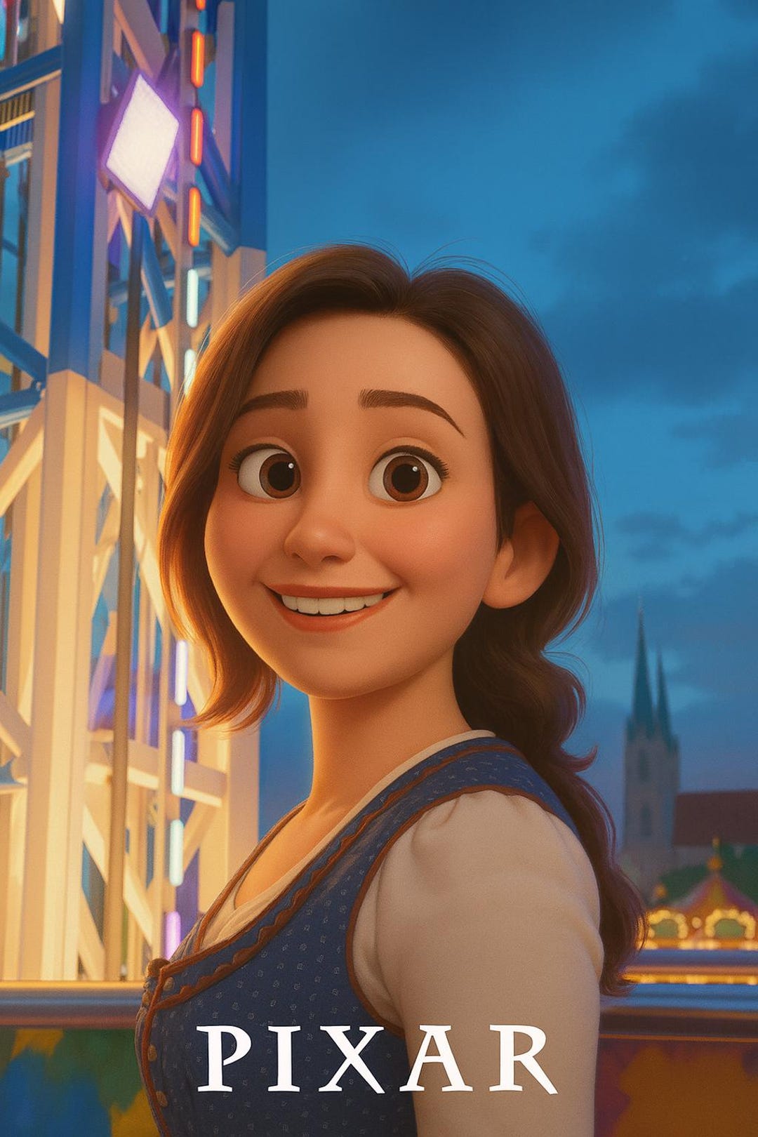 Custom Pixar Style Portrait | Personalized 3D Cartoon Illustration ...