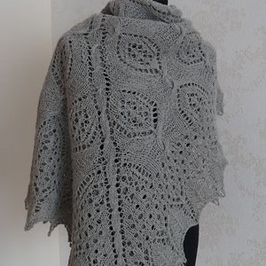 Hand-knitted Shetland Wool Baby Blanket – Natural Grey Wool Throw, Cozy ...