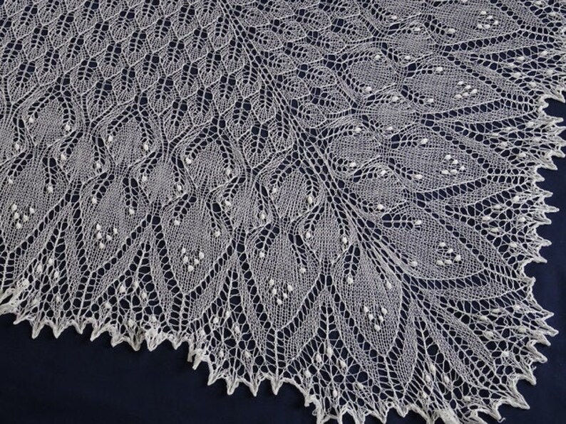 Knitted Lace Shawl Square Shawl White Wedding Shawl Lace Baby Blanket ...