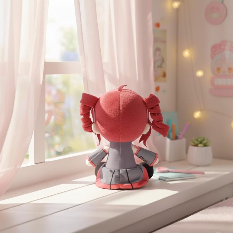 Kasane Teto Inspired Plush – 23cm Anime Stuffed Doll | Kawaii Plushie ...