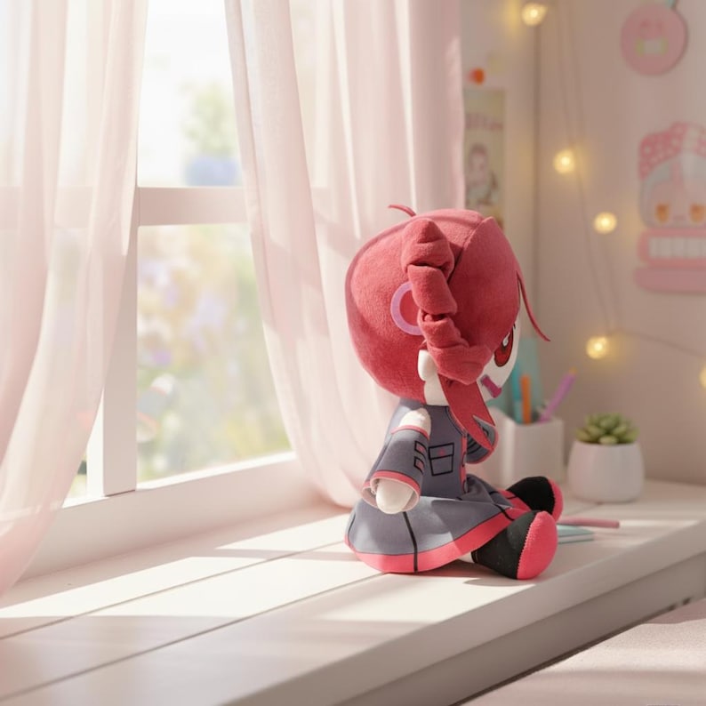 Kasane Teto Inspired Plush – 23cm Anime Stuffed Doll | Kawaii Plushie ...