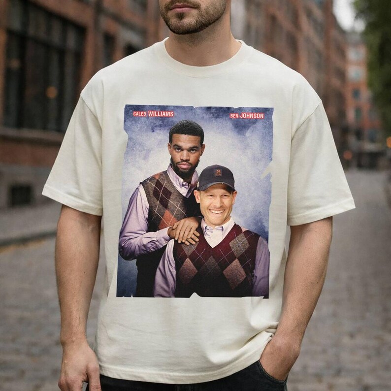 Step Brothers Ben Johnson & Caleb Williams Shirt, Funny Retro Shirt ...