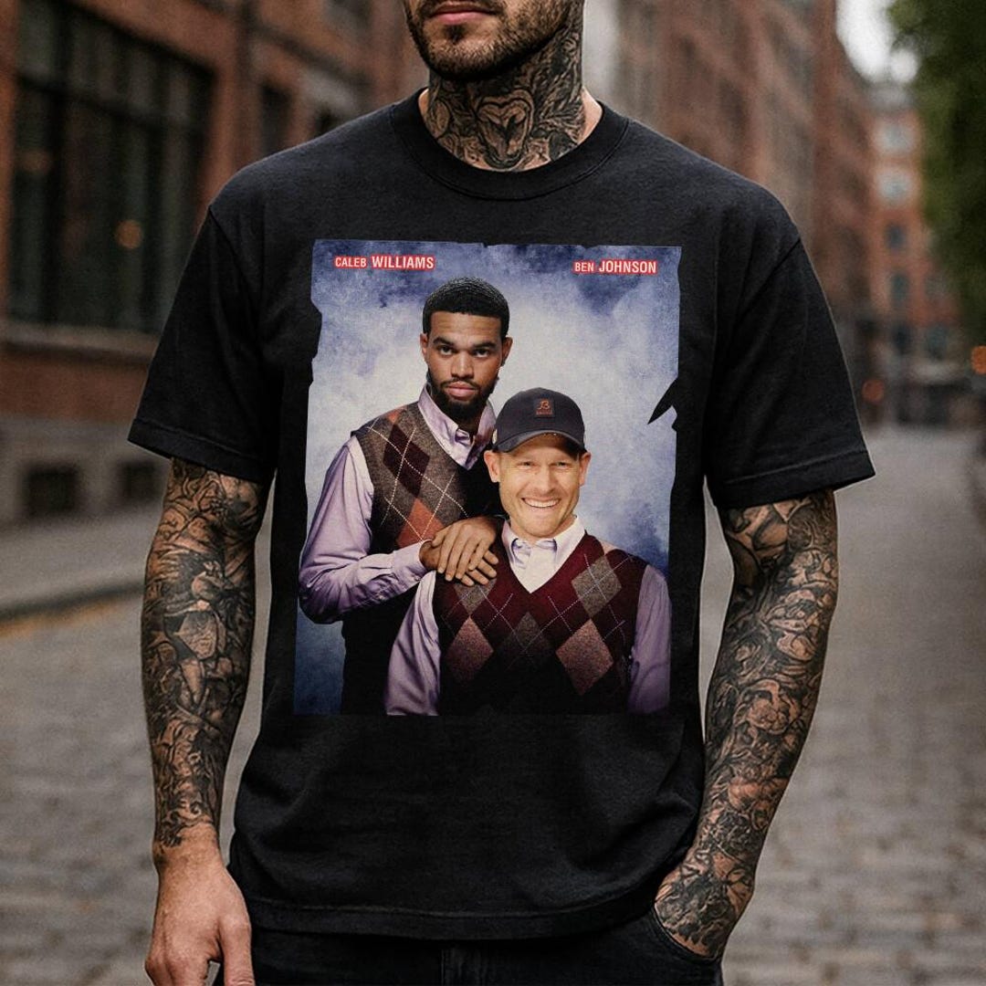 Step Brothers Ben Johnson & Caleb Williams Shirt, Funny Retro Shirt ...