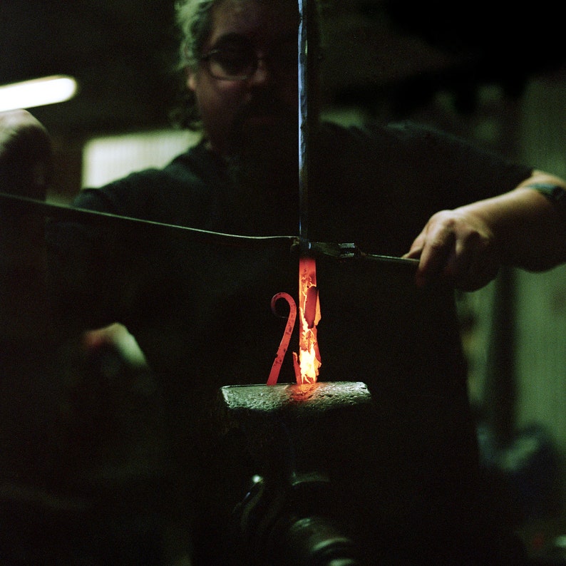 Steel Magic Wand With Unicorn Horn Twist and Handle Hand-made by ...