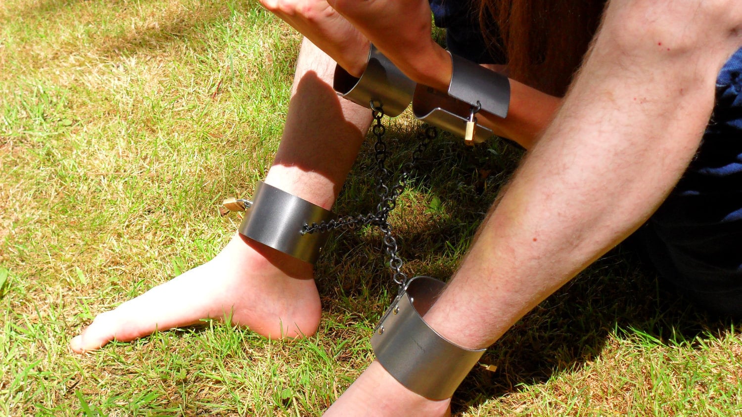 Steel ankle shackles | Etsy