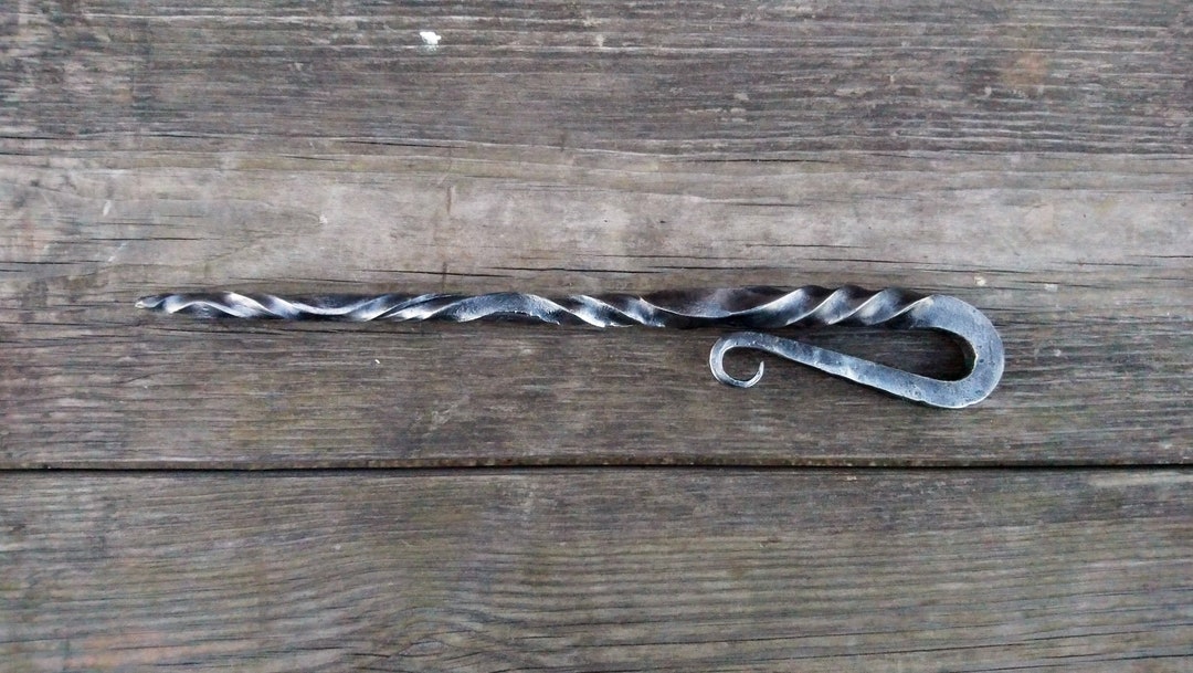 Steel Magic Wand With Unicorn Horn Twist and Handle Hand-made by ...