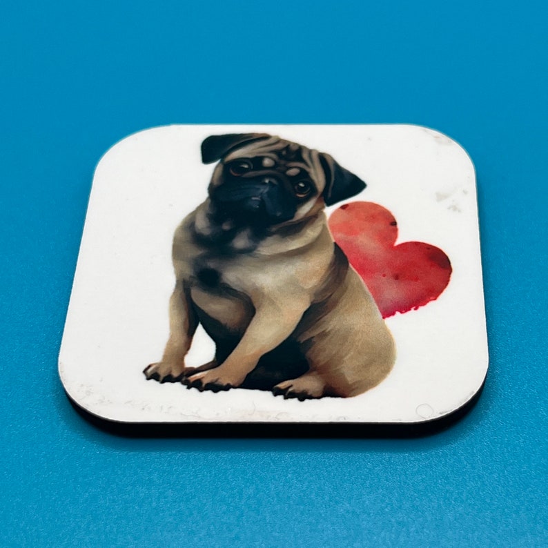 Fawn Pug Dog Magnet 2x2 Inches Square - Etsy