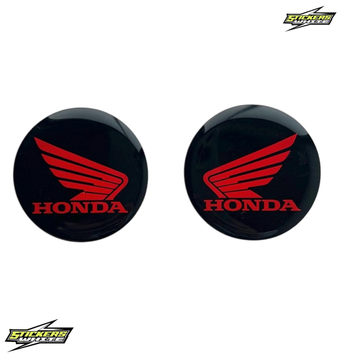 2 HONDA Logo Stickers 50 Mm Compatible Non-original in Resin 3D Effect ...