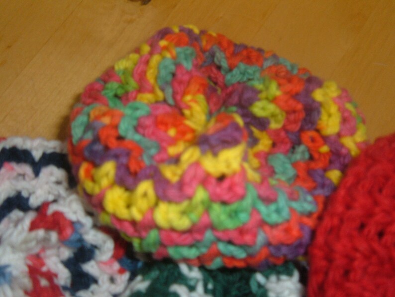 Crocheted Cotton Dish Scrubbies - Etsy