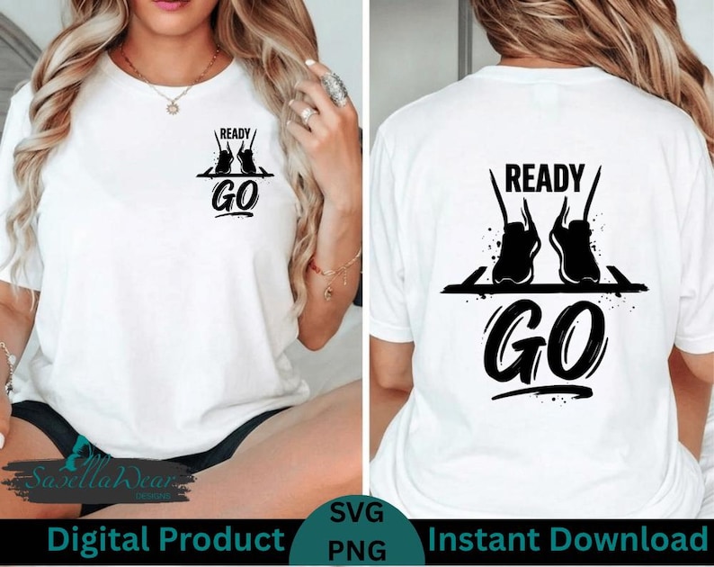 Ready Go Marathon Go Time Get Moving Sprinter 10K 5K Race SVG PNG ...