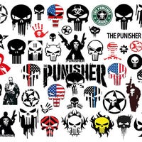 Punisher SVG Punisher DXF Punisher PNG Punisher Cut File Punisher ...