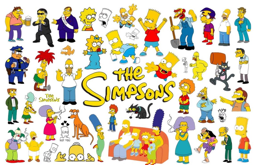 Simpsons Cliparts Bundle: SVG Cut Files for Cricut / Silhouette ...