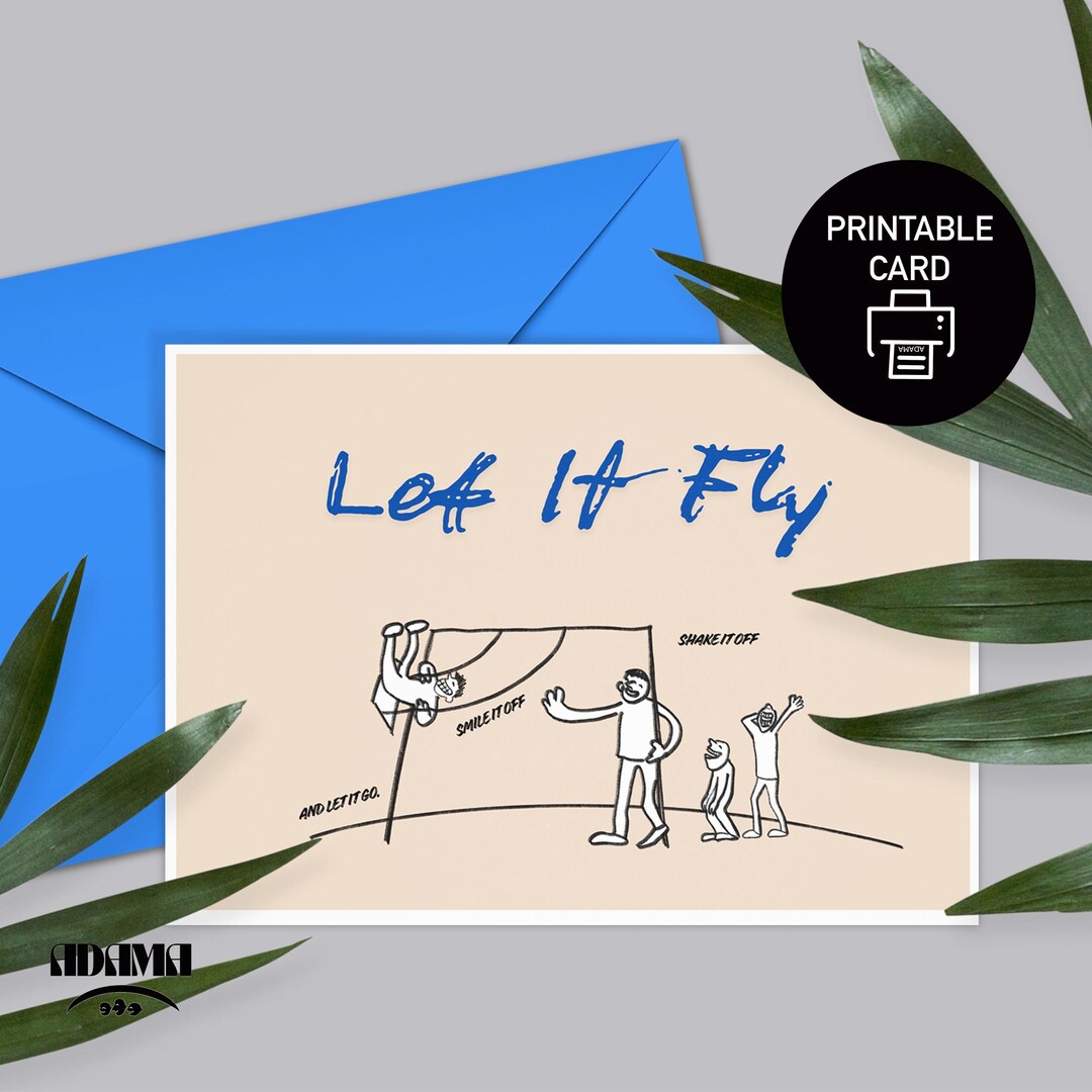 Printable Encouragement Card – Minimal Line Illustration - Etsy