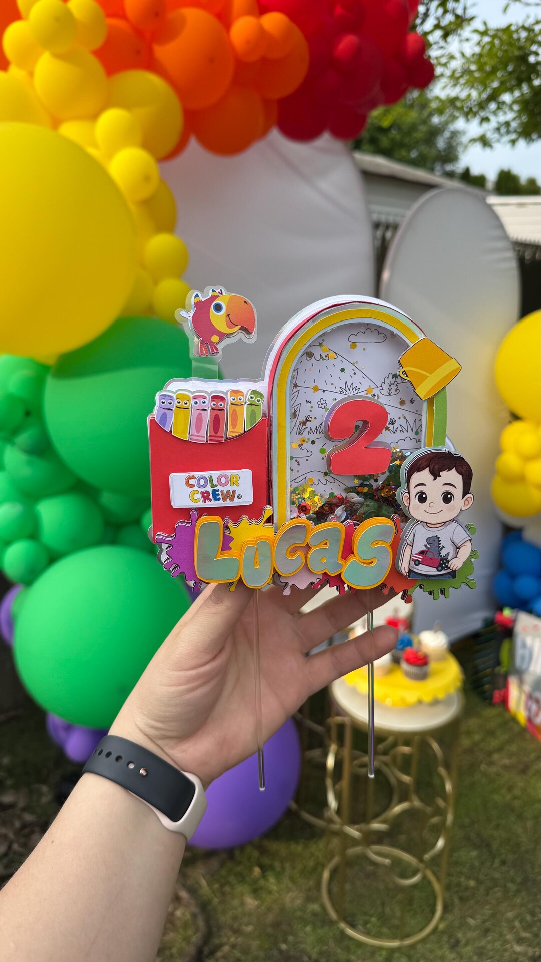 Babyfirst Tv Cake Topper Color Crew Birthday. - Etsy