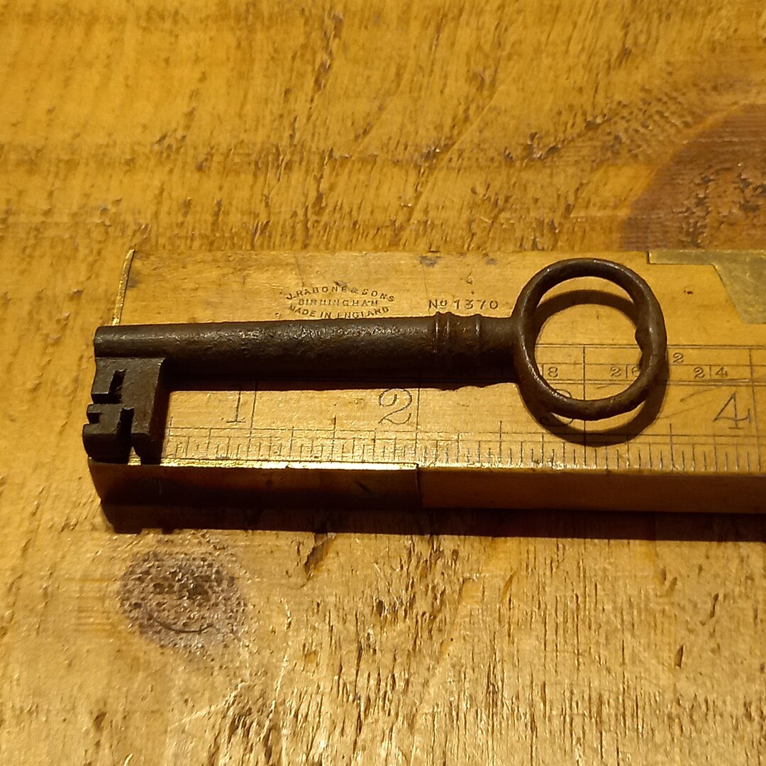 1700s Antique Wrought Iron Door Key: Blacksmith Made, Nice Patina - Etsy