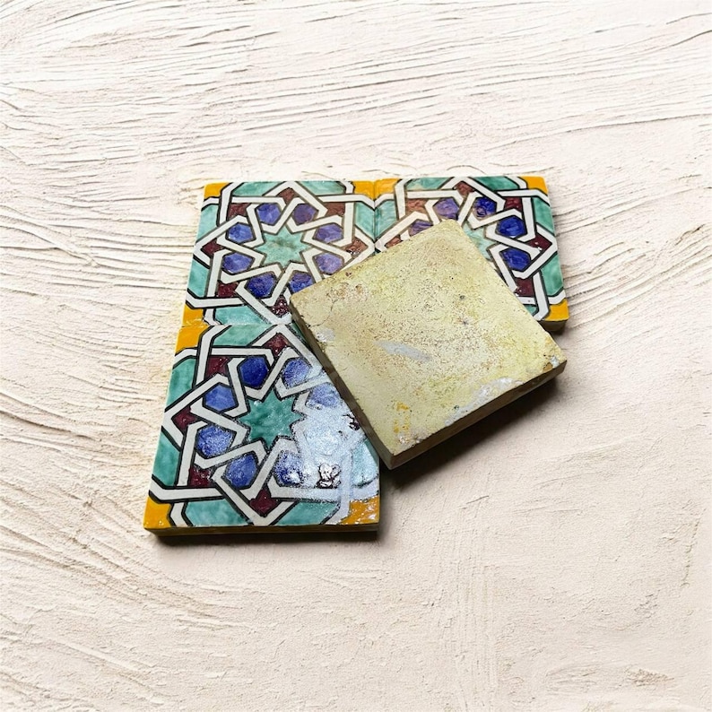 Handmade Fes Gray Zellij Ceramic Tiles – Traditional Moroccan Mosaic ...