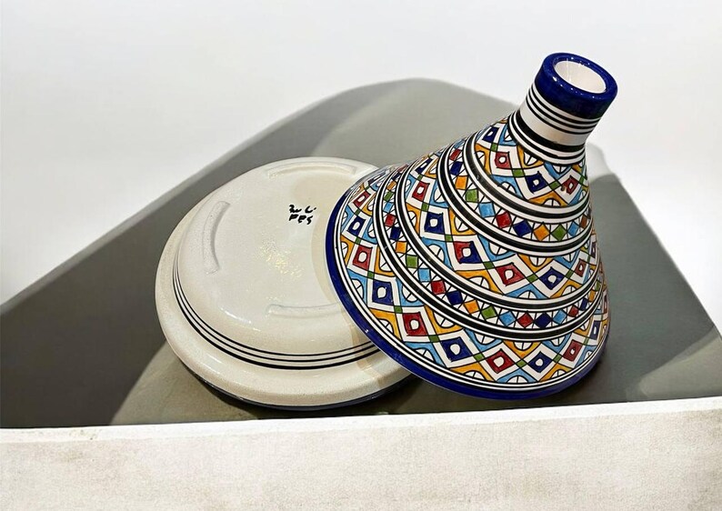 Handmade Fes Ceramic Tagine – Heat-Resistant Moroccan Cooking & Serving ...