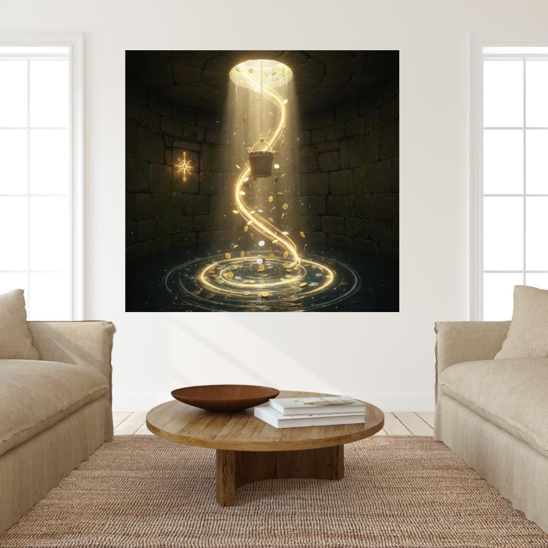 Goonies - Inspired “wishing Well Light Spiral” Abstract Cinematic Art ...