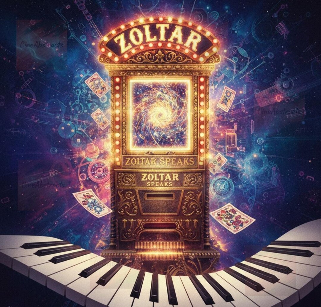 Big Zoltar Machine Abstract Art Print – Retro 80s Movie Poster (digital ...
