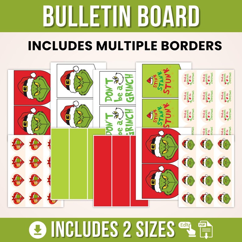 Christmas Bulletin Board Kit: Fun December Classroom Decor (digital ...