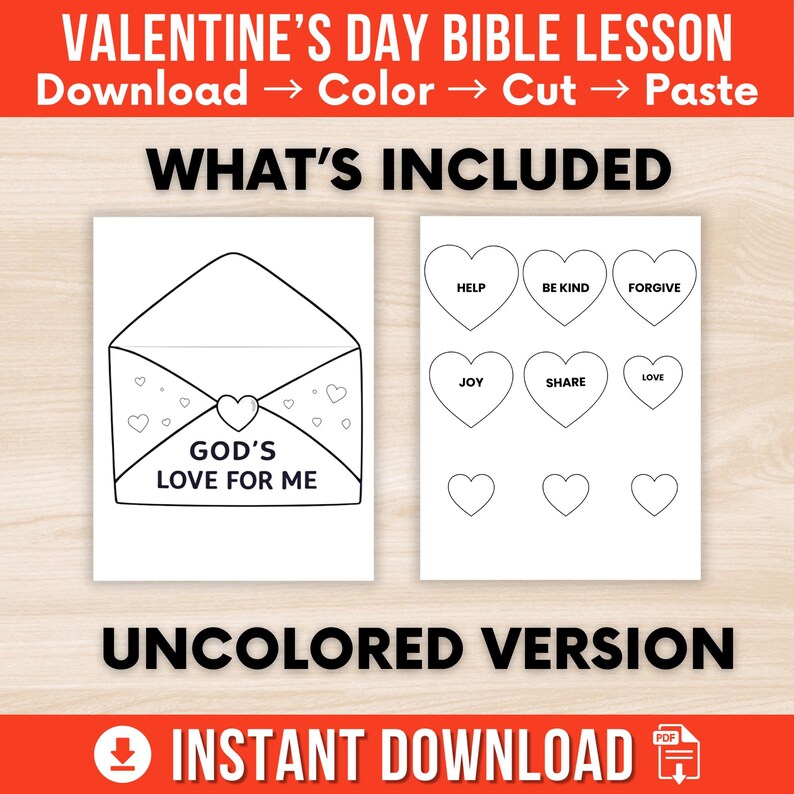 Christian Valentine’s Day Bible Lesson Pocket Craft, Corinthians Love ...