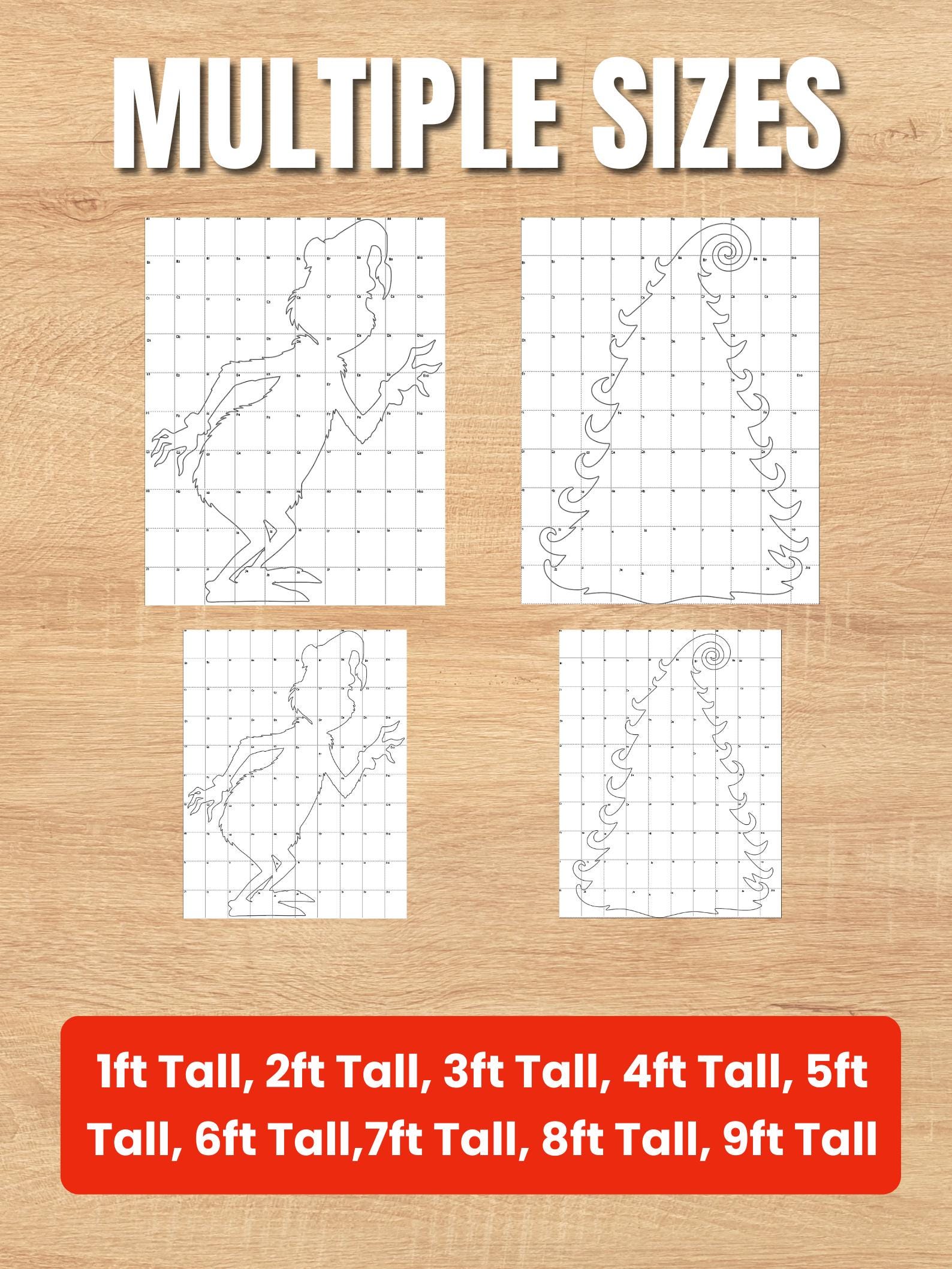 Christmas Grinch Template Printable, Grinch Printable Template, Trace ...