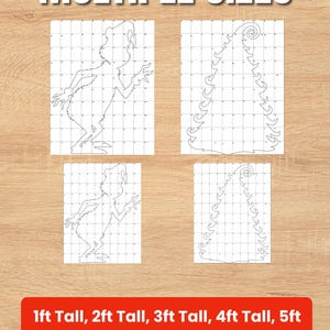 Christmas Grinch Template Printable, Grinch Printable Template, Trace ...