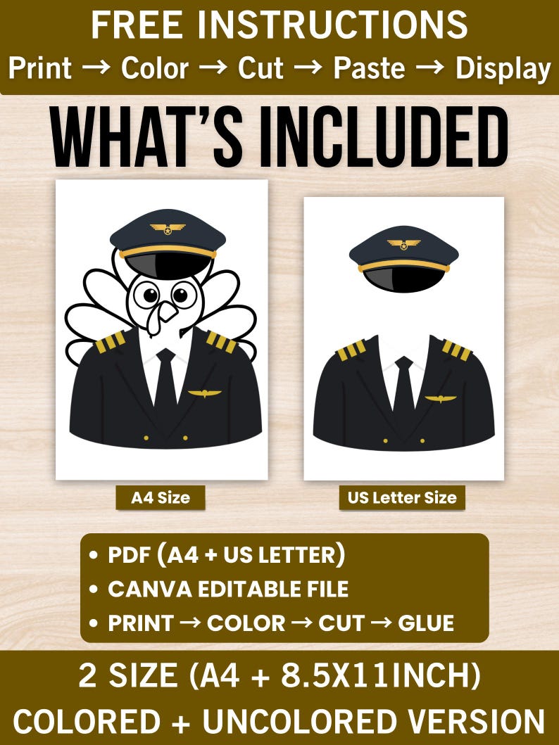 Disguise a Turkey Thanksgiving Printable Crafts for Kids and Toddlers ...