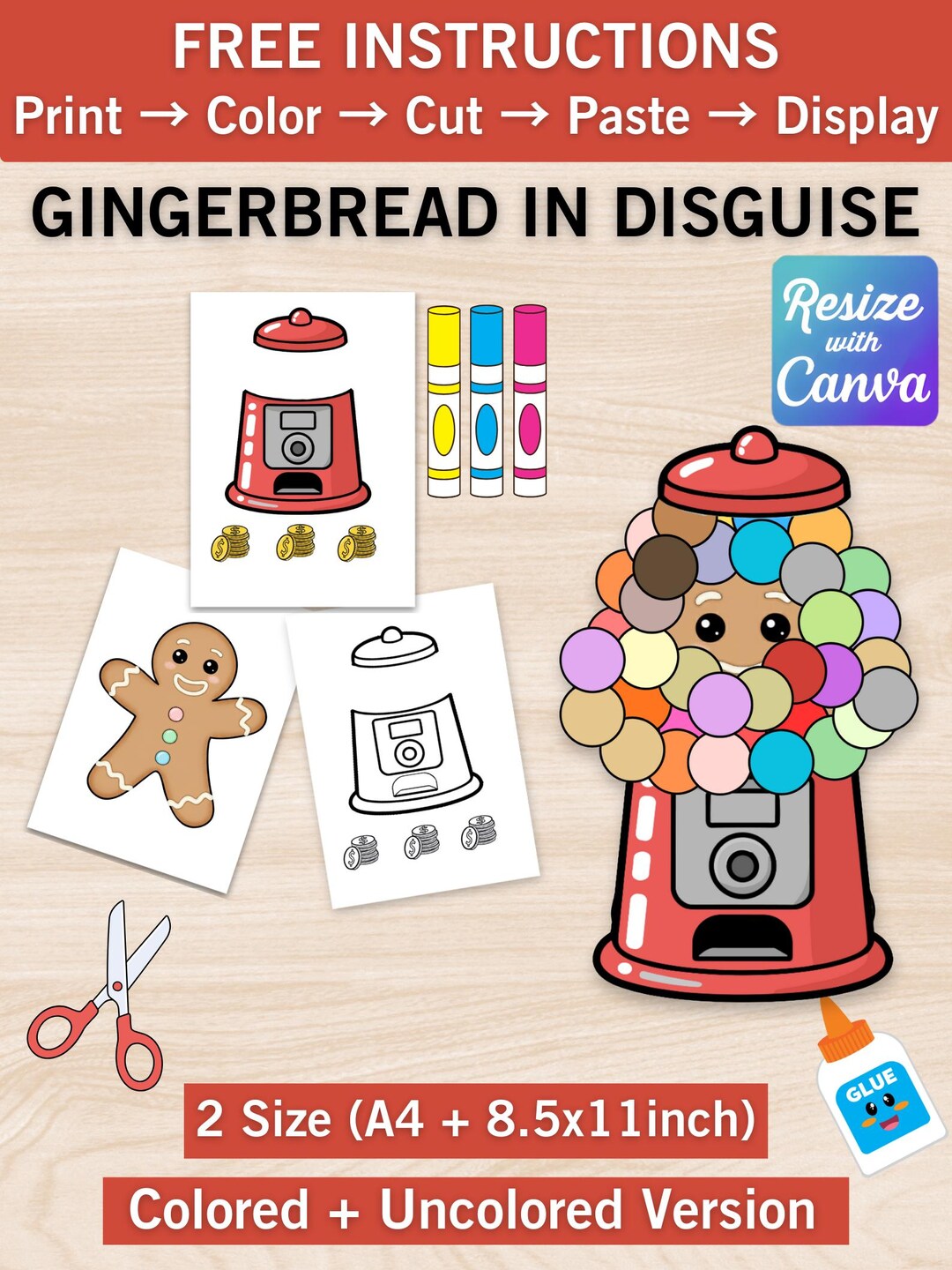 Disguise a Gingerbread Man, Gingerbread in Disguise Printable ...