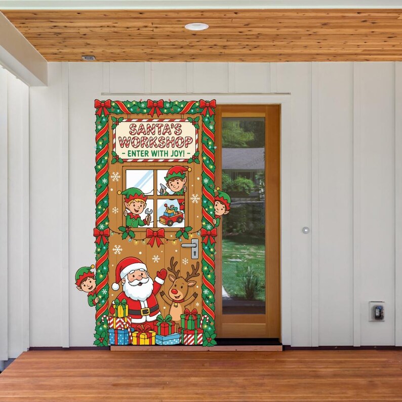 Gingerbread Christmas Classroom Door Decor Kit (printable PDF) - Etsy