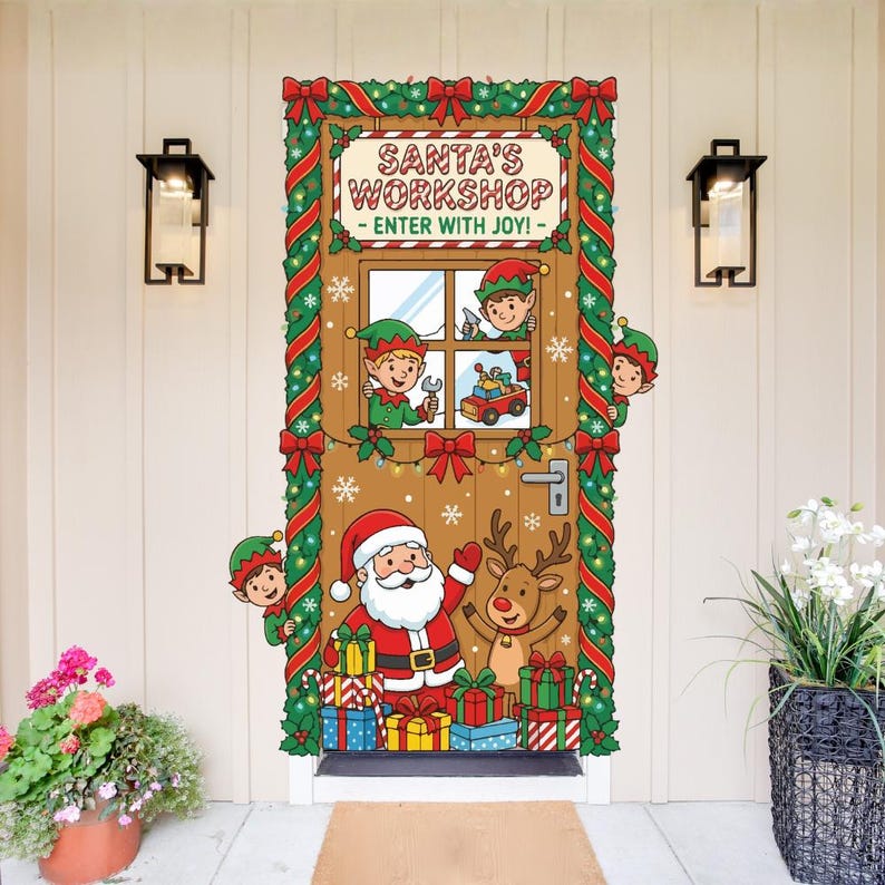 Gingerbread Christmas Classroom Door Decor Kit (printable PDF) - Etsy