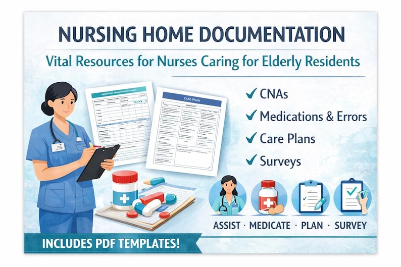 Nursing Documentation Bundle – Med-surg, LTC, SNF (PDF Guidebook) - Etsy