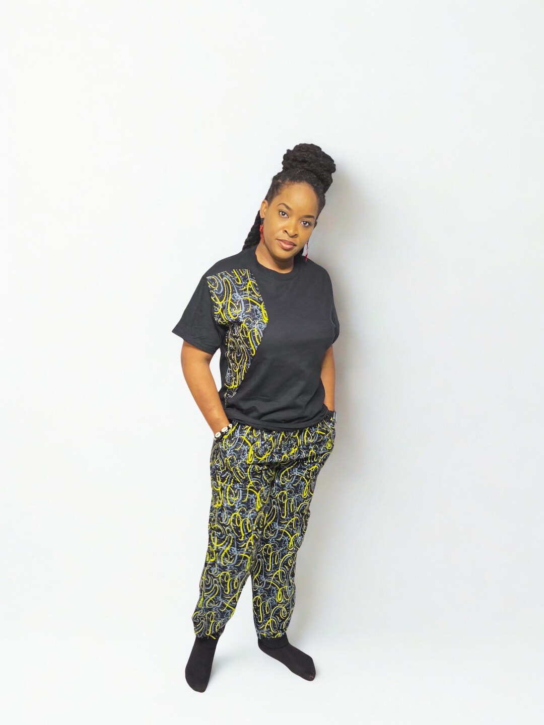 African Print Jogger Set - Etsy