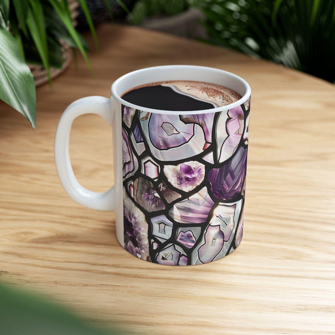 Amethyst Geode Mug Wrap Digital Download .PNG Sublimation 11 Oz - Etsy