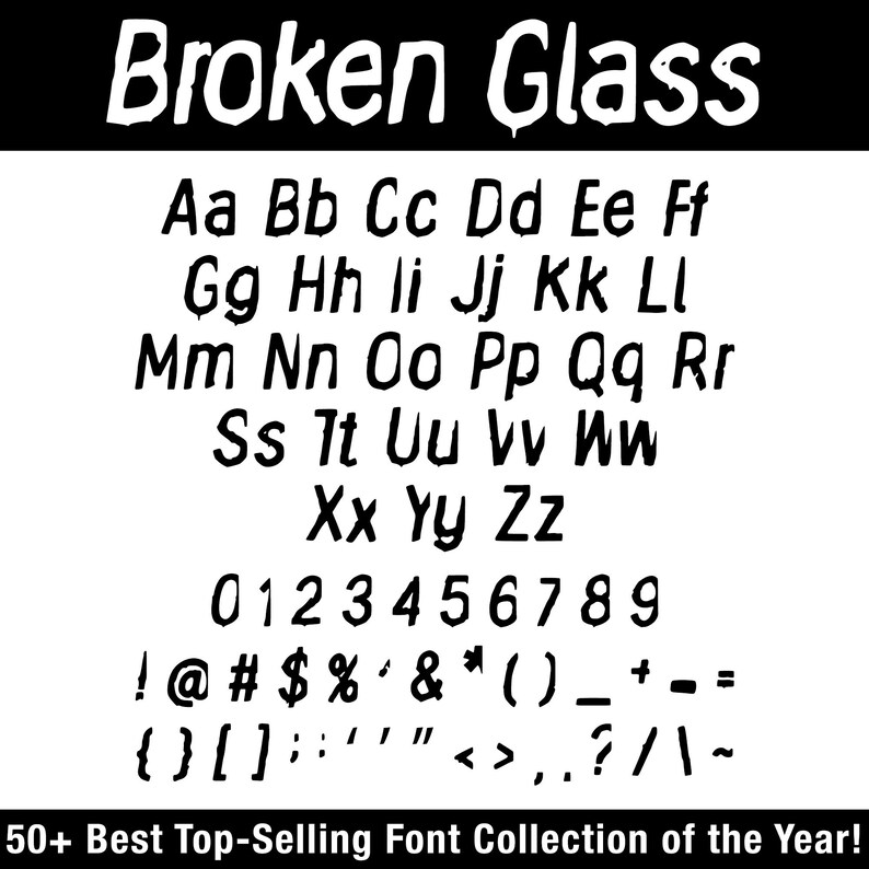 50+ Grunge Fonts Bundle | Distressed Urban Typefaces TTF & OTF | Rust ...
