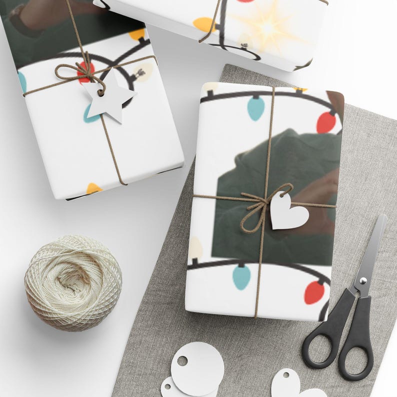 Drake Christmas Lights Wrapping Paper | Holiday Rap Fan Music Lover ...