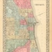 1870 Map of Chicago | Etsy